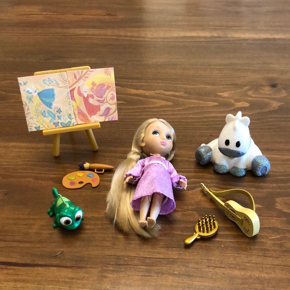 Toys | Disney Animators Collection Mini 5 Rapunzel Doll And Play Set ...